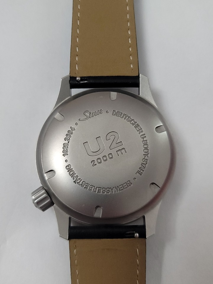SINN U2 GMT AUTOMATIC DATE BLACK DIAL 44mm STAINLESS STEEL MENS WATCH ...
