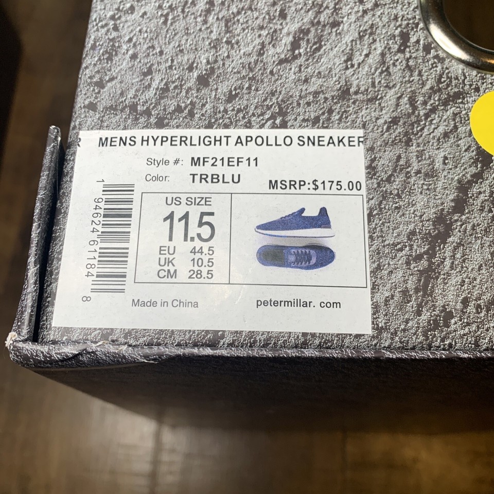 Peter Millar Hyperlight Apollo Sneaker Shoes MF21EF11 True Blue Mens ...