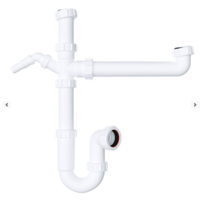 Kitchen Sink Waste Kit Double Sink for Double Bowled or 1 & a Half Bowl ...