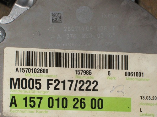 2015 Mercedes S550 S63 ML350 GL450 VACUUM PUMP PART# 1570102600 ...