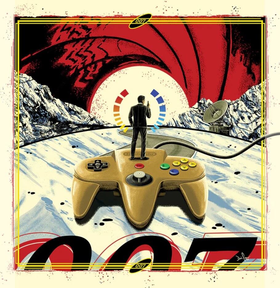 GoldenEye James Bond 007 Nintendo 64 N64 Giclee Art Print 12x12 NEW | eBay