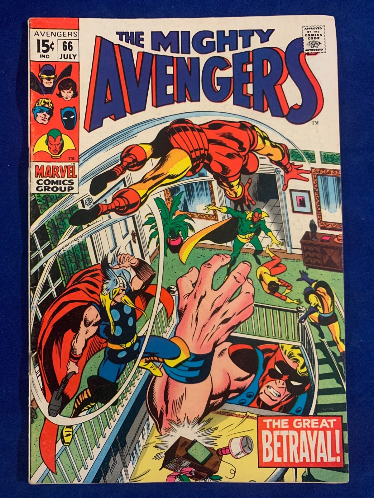 🔥🔑 AVENGERS #66 (1969) 1st ADAMANTIUM 1969 MARVEL COMIC *HIGH GRADE ...
