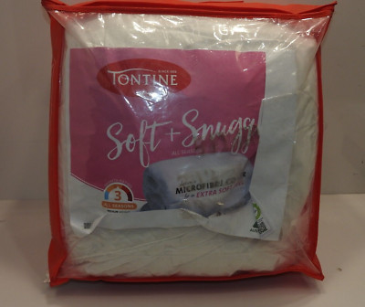 Tontine Soft and Snuggly Quilt, Single - White | eBay Australia