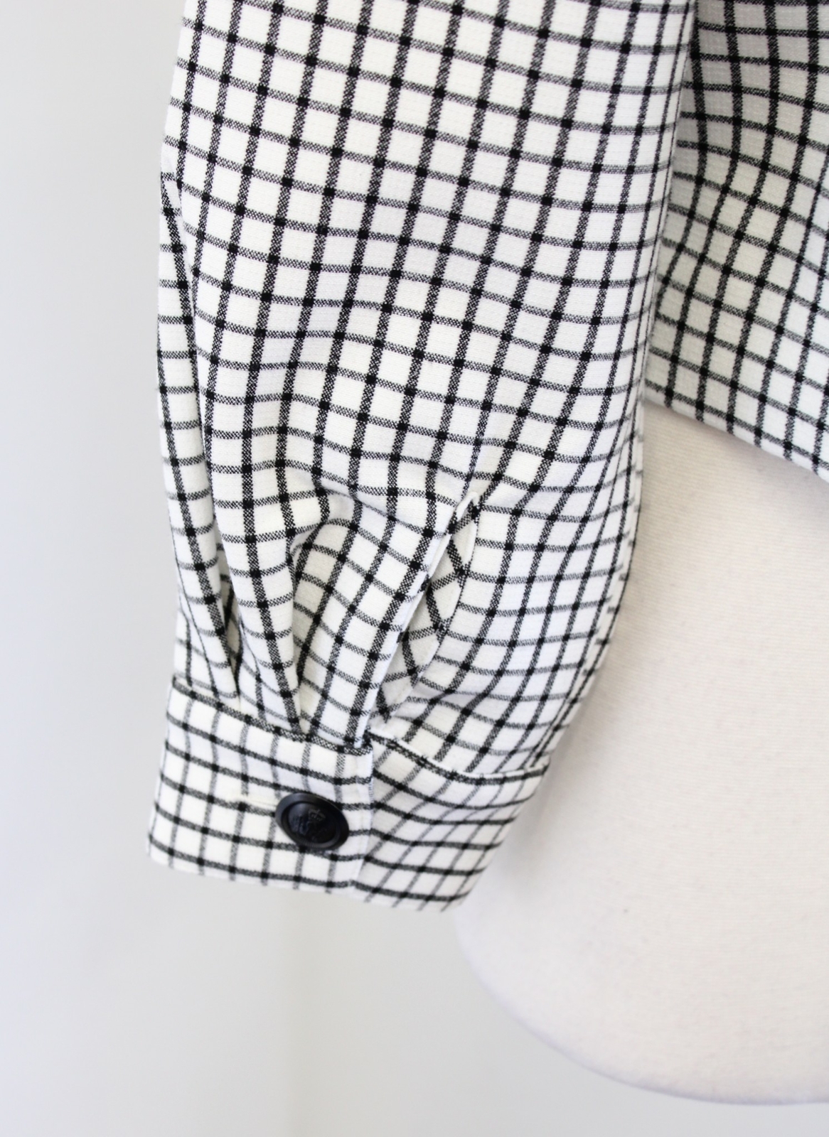 CAbi Black White Windowpane Checker Plaid Jacket Blaz… - Gem