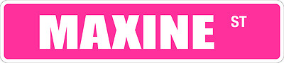 *Aluminum* Maxine 4" x 18" Metal Novelty Street Sign SS 2564 | eBay