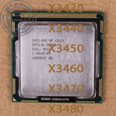 Intel Xeon X3430 X3440 X3450 X3460 X3470 X3480 LGA1156 Processor | eBay