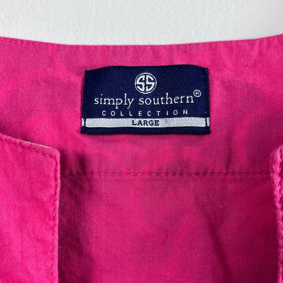 Pink and Green Simply Southern Starfish Tunic L - Gem