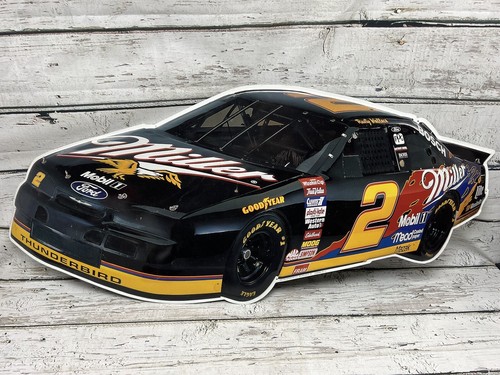 VTG Rusty Wallace #2 Miller Beer Race Car Ford Thunderbird Metal ...