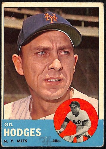 Gil Hodges 1963 Topps Baseball Card #245 Mets | eBay
