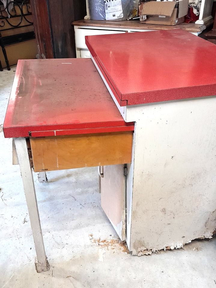 PROJECT Vintage 1950s 1960s Kitchen Base Unit Pull Out Cabinet Dresser ...
