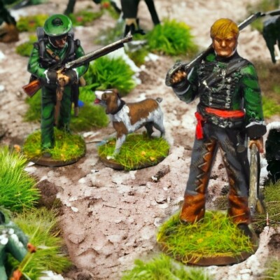Napoleonic British 95th Rifles 18 28mm Figures, Sharpe, Waterloo ...