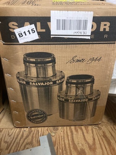 Salvajor 100 Disposal 1HP - 208-230V - 3 Phase | eBay