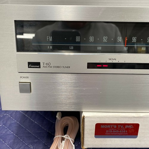 SANSUI T-60 VINTAGE ANALOG AM/FM STEREO TUNER - SERVICED - CLEANED ...