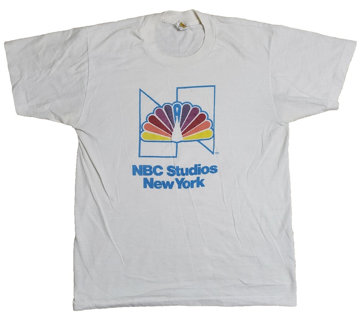 Vintage Velva Sheen 70s NBC Studios New York Peacock … - Gem