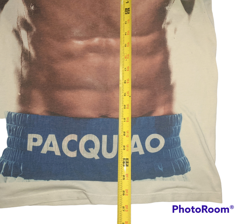 Vintage MANNY PACQUIAO Body All Over Print Shirt Size XL Genuine Boxing ...