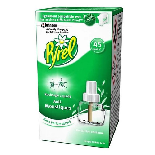 PYREL Recharge Sans Odeur Diffuseur Électrique Liquide Anti-Moustiques ...