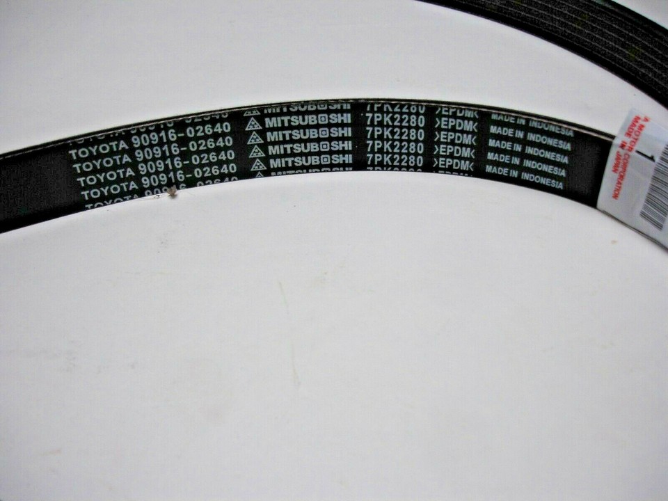 Serpentine Drive Belt 2.7L With A/C Genuine Toyota 1TR-FE 2TR-FE 05-22 ...