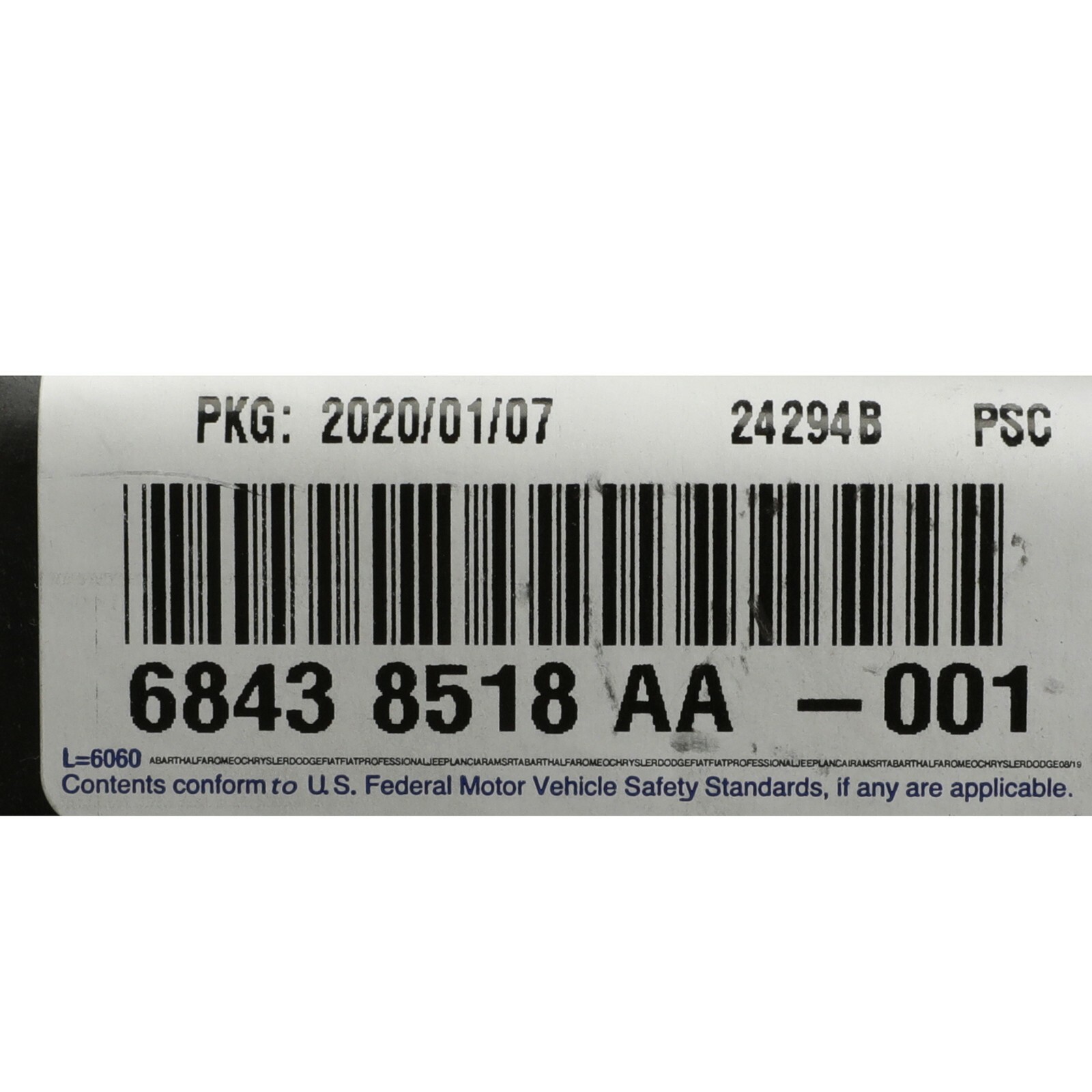 19-23 JEEP CHEROKEE COOLING MODULE BRACKET RIGHT GENUINE NEW MOPAR ...