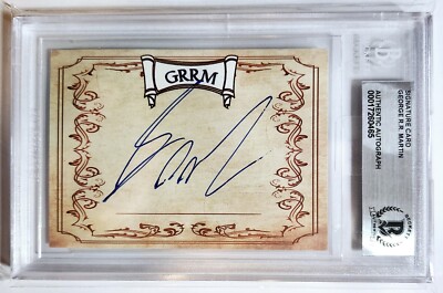 Game of Thrones George RR Martin SIGNED AUTOGRAPH BOOKPLATE 🔥 BECKETT ...