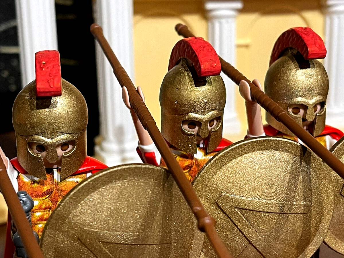 Playmobil Police PLAYMOBIL 8 ROMAN And 6 Greek Spartan Soldiers Figures ...