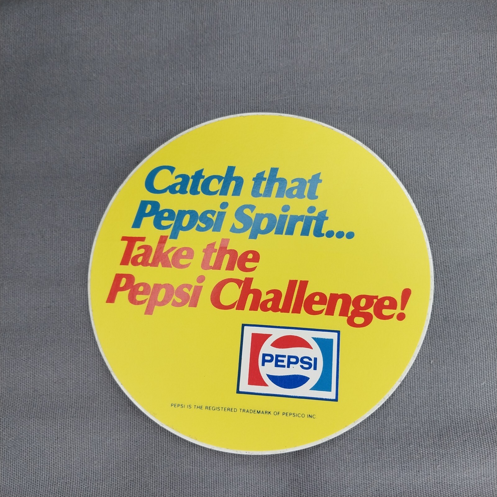 Pepsi 3" Round Decal Sticker Vintage Catch the Pepsi Spirit Challenge ...