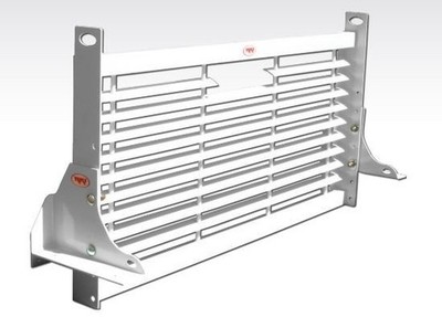 RKI WG49 Headache Rack Louvered 49 In Powder Coated White Steel | WG49 ...