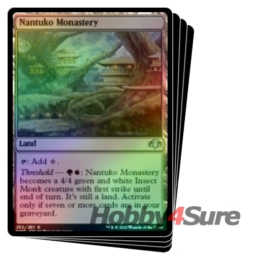 Foil Nantuko Monastery X4 M/NM Magic: The Gathering MTG Dominaria ...