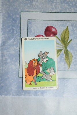 Walt Disney Vintage Card from Sweden lady and the tramp 133 lady o ...