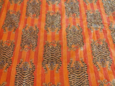 Tiger Print Beautiful Soft Velvet Fabric Indian Running Upholstery ...