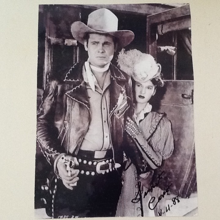 Sunset Carson SIGNED 1988 Photo 40s Western Film TV Actor Sheriff of ...