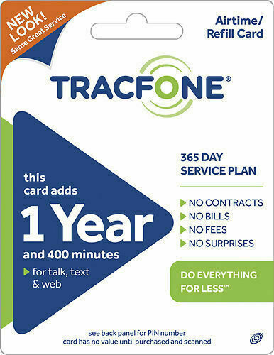 TRACFONE Refill 1 Year 400 Minutes. for sale online | eBay