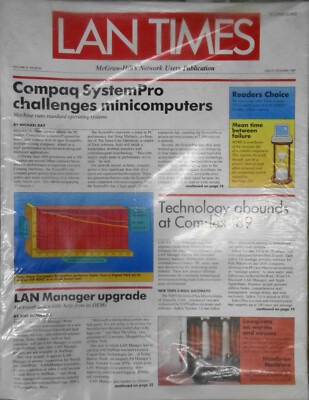LAN TIMES Magazine December 1989. Compaq SystemPro Challenges ...