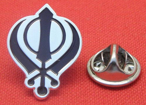 Khanda Pin Badge Sikh Symbol Brooch Emblem of Sikhism Deg Teg Fateh | eBay