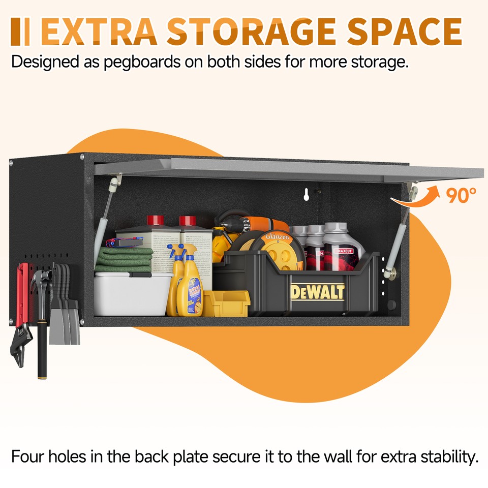 Wall Mounted Metal Storage Cabinet Garage Wall Cabinet Metal Cabinet ...