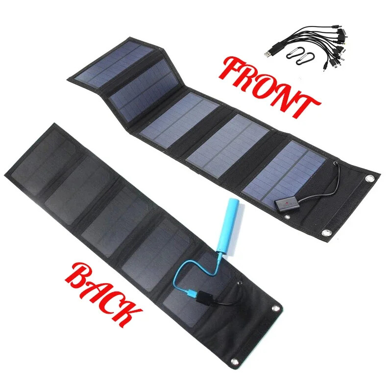600W Foldable Solar Panel Phone Charger 5V Solar Panels Plate USB Solar Panels | eBay