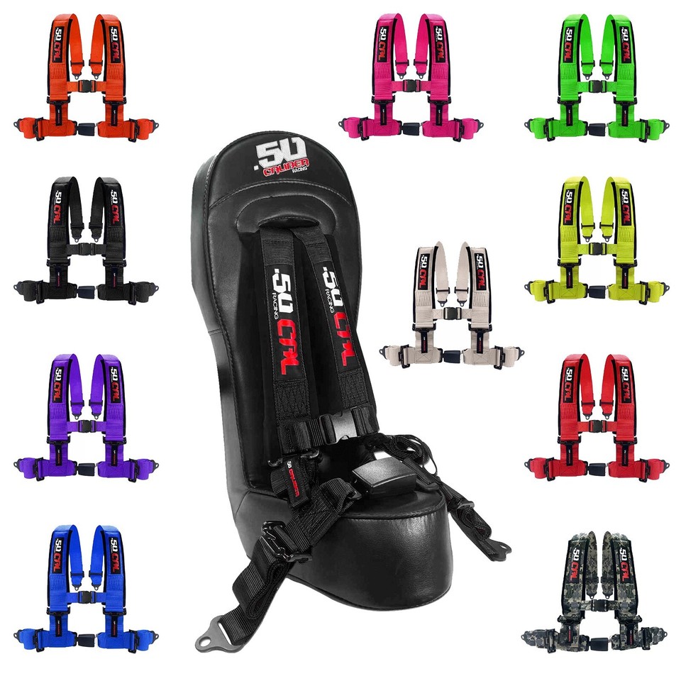 Teryx4 Rear Bump Seat & Red 4pt Harness Auto Style Buckle Teryx 4 ...