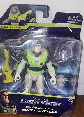 Disney PIXAR Space Ranger Alpha Buzz Lightyear Glows in the Dark NEW ...