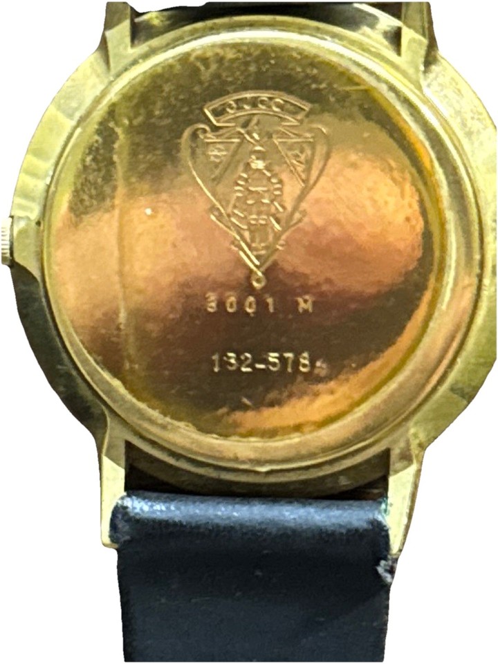 Gucci Vintage 80’s Men’s Sherry Line 3000M Classic Icon Watch 18K Gold ...