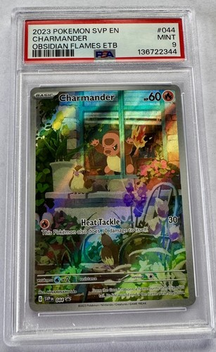 2023 Pokemon SVP En Charmander Obsidian Flames PC ETB #044 PSA 9 Mint ...