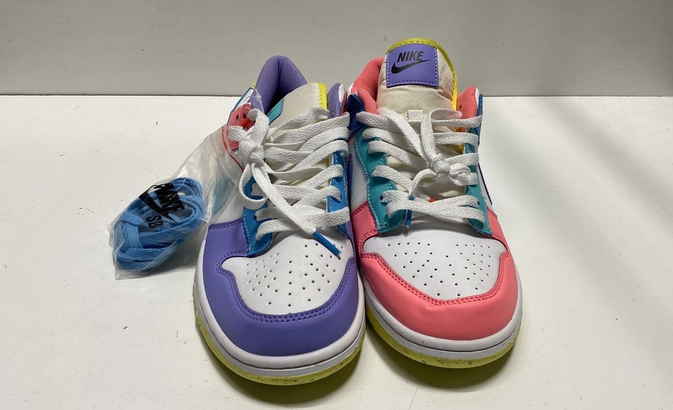 Nike Multi Color (White/pink/blue/yellow/purple) Colorblock Sneaker ...
