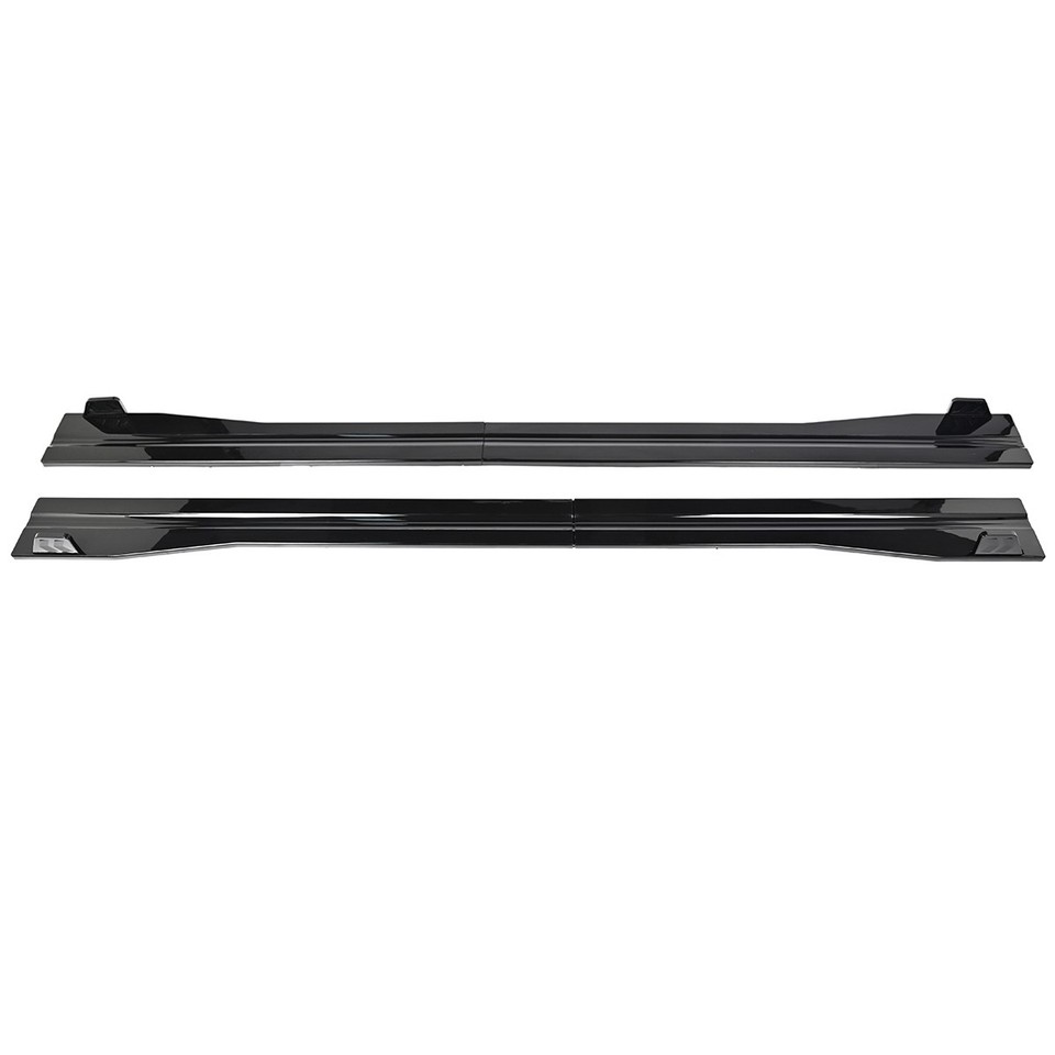 Gloss Black Side Skirts Extension Splitter Rocker Panel For Cadillac ...