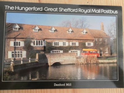 POSTCARD ROYAL MAIL HUNGERFORD - GREAT SHEFFORD ROYAL MAIL POSTBUS ...