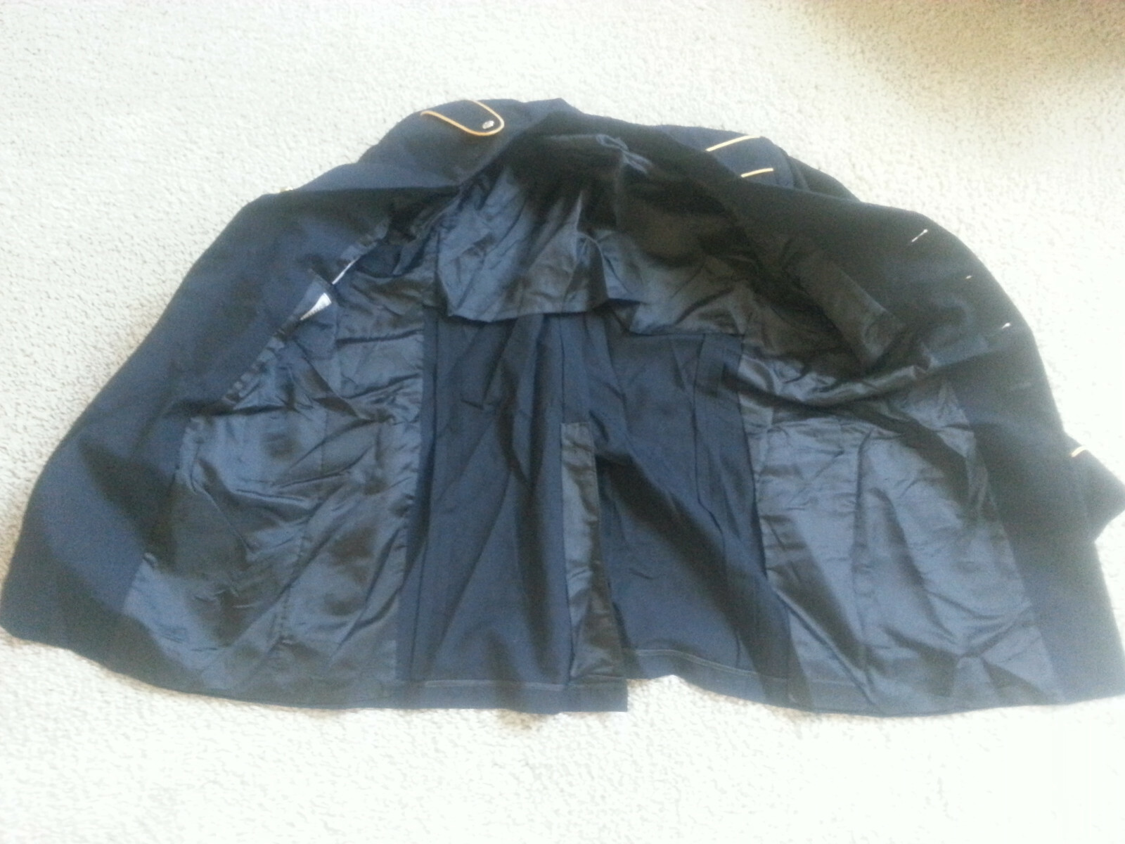 US Army Men's Regulation Blue Uniform Dress Coat Poly… - Gem