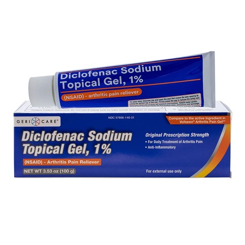 Geri-Care Pain Relief Diclofenac Sodium Topical Gel 100 Gram Tube 1% ...