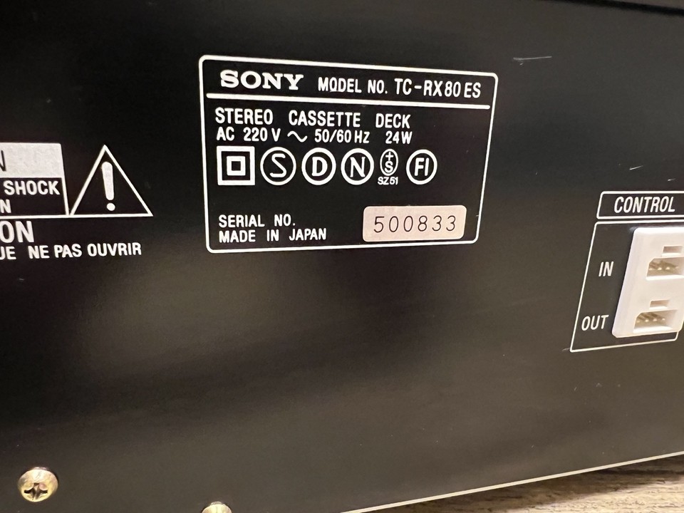 SONY TC-RX80ES IN GREAT CONDITION, WORKING / RECORDING NICELY | eBay