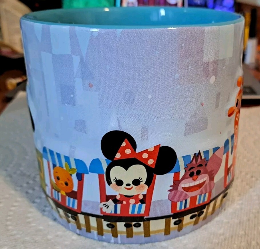 Disney Parks Joey Chou Mickey Minnie Mouse Train Orange Bird Ceramic ...