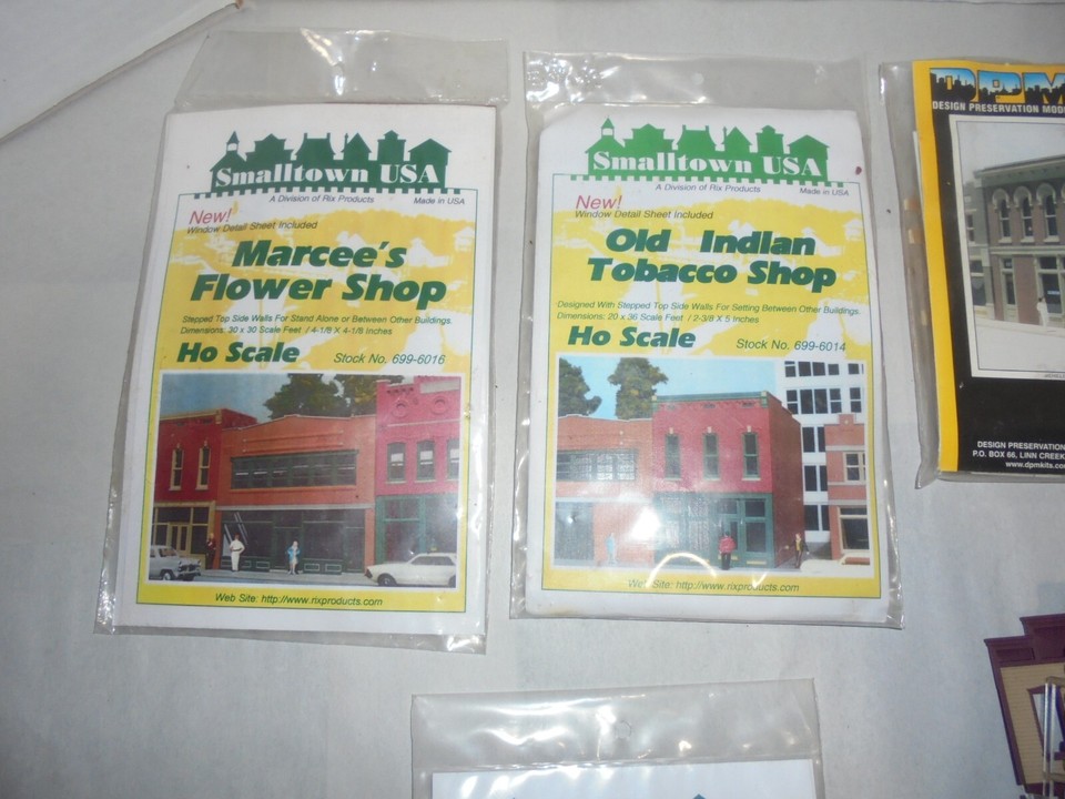 HO SCALE TRAIN BUILDINGS MIB COMMERCIAL RETAIL 6 KITS VERY NICE | eBay