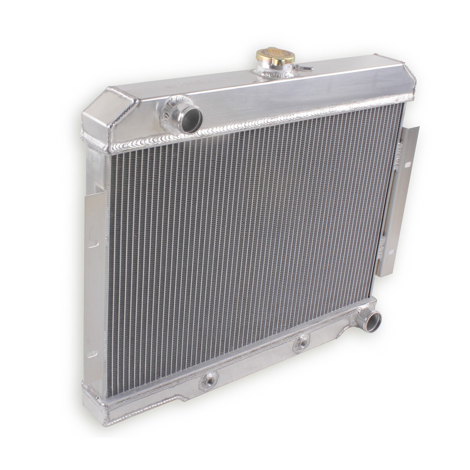 For 1972-1986 Jeep CJ5 CJ6 CJ7 V8 Chevy 3 Row Aluminum Radiator w/ Fan ...