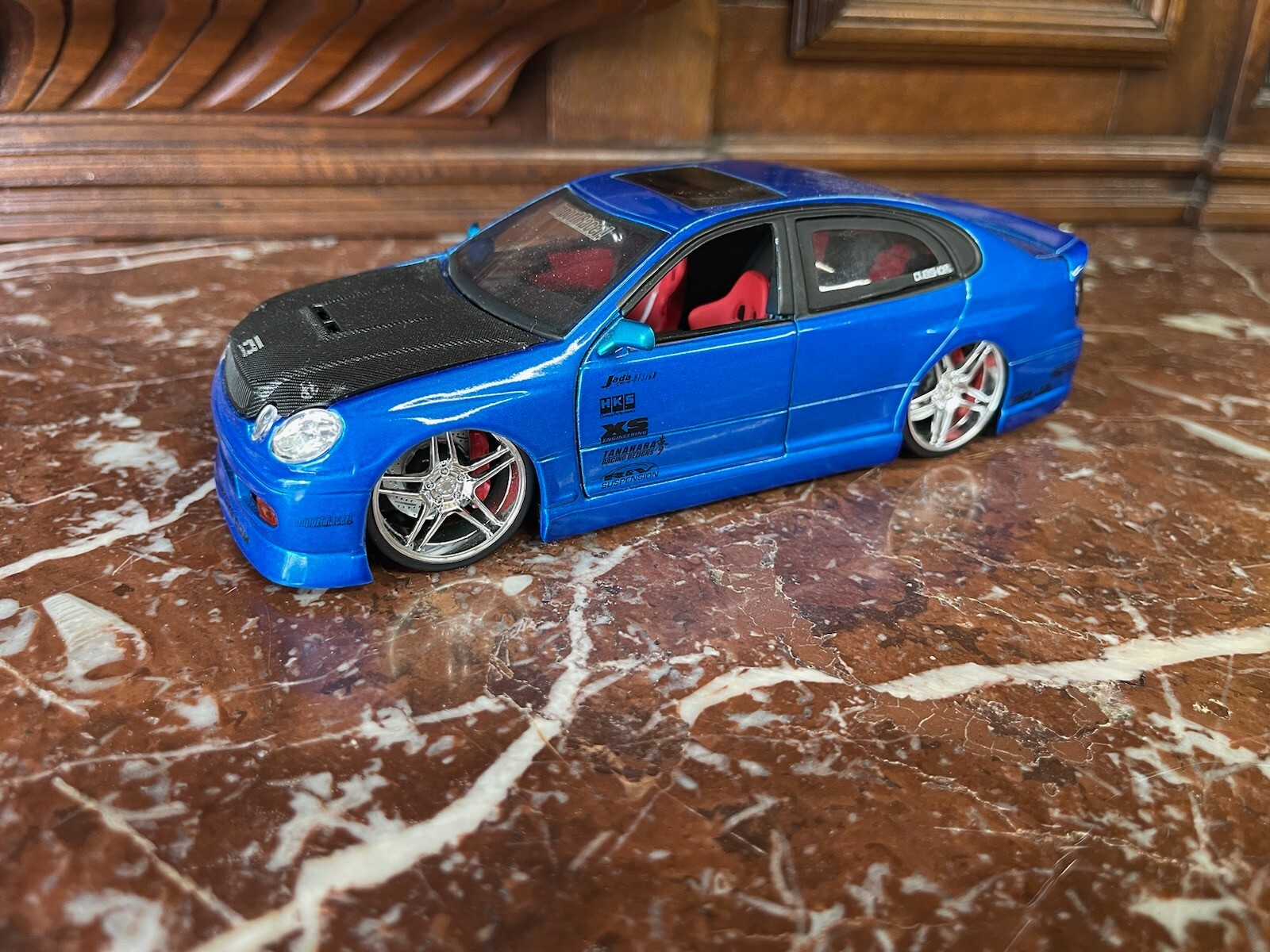 Jada import racer Lexus GS-430 Electric Blue 1:24 scale diecast used ...