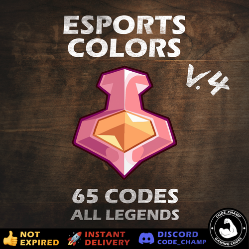Brawlhalla Esports Colors v4 Codes - All Legends | eBay